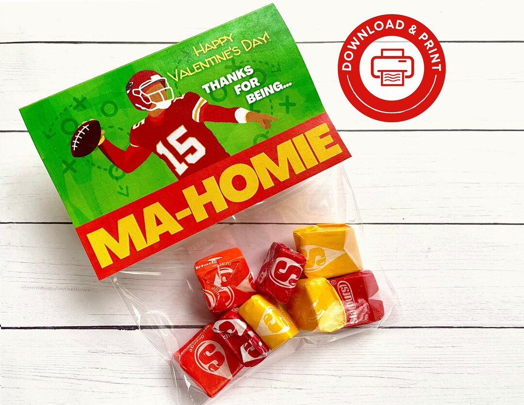Mahomie Valentine Treat Bag Topper Cards PRINTABLE, Instant Download ...