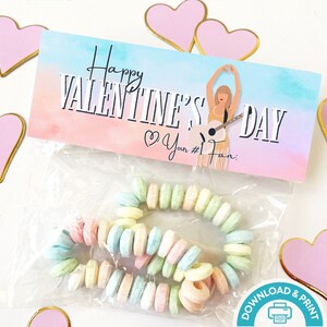 PRINTABLE Valentine Era Bag Topper Cards, Swiftie Valentines, Eras ...