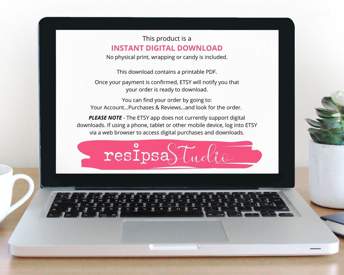 PRINTABLE Party Favor Tag Ring Pop Party Favor Thank You - Etsy