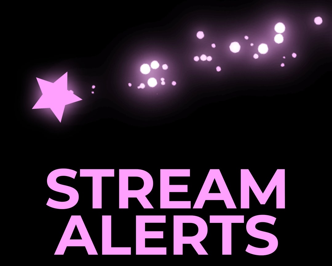 Animated Alerts for Twitch Streams, Shooting Star and Sparkles Alert ...