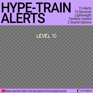 Tiny Skeletons Hype Train Alerts With Levels, Cute Funny Kawaii Twitch Sound Alerts, Start ...