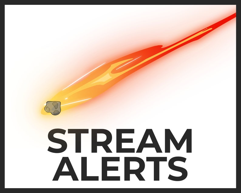 Animated Alerts for Twitch Streams Meteor Fall Impact and - Etsy