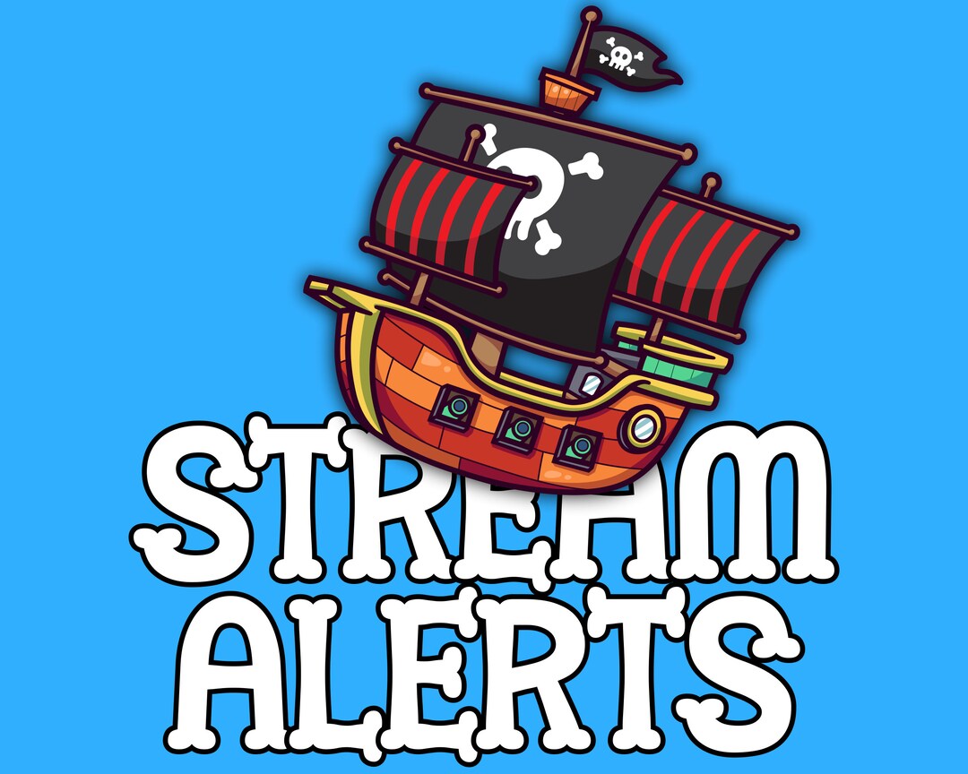 Pirate Ship Stream Alerts for Twitch, Animated One Sea Thieves Piece ...