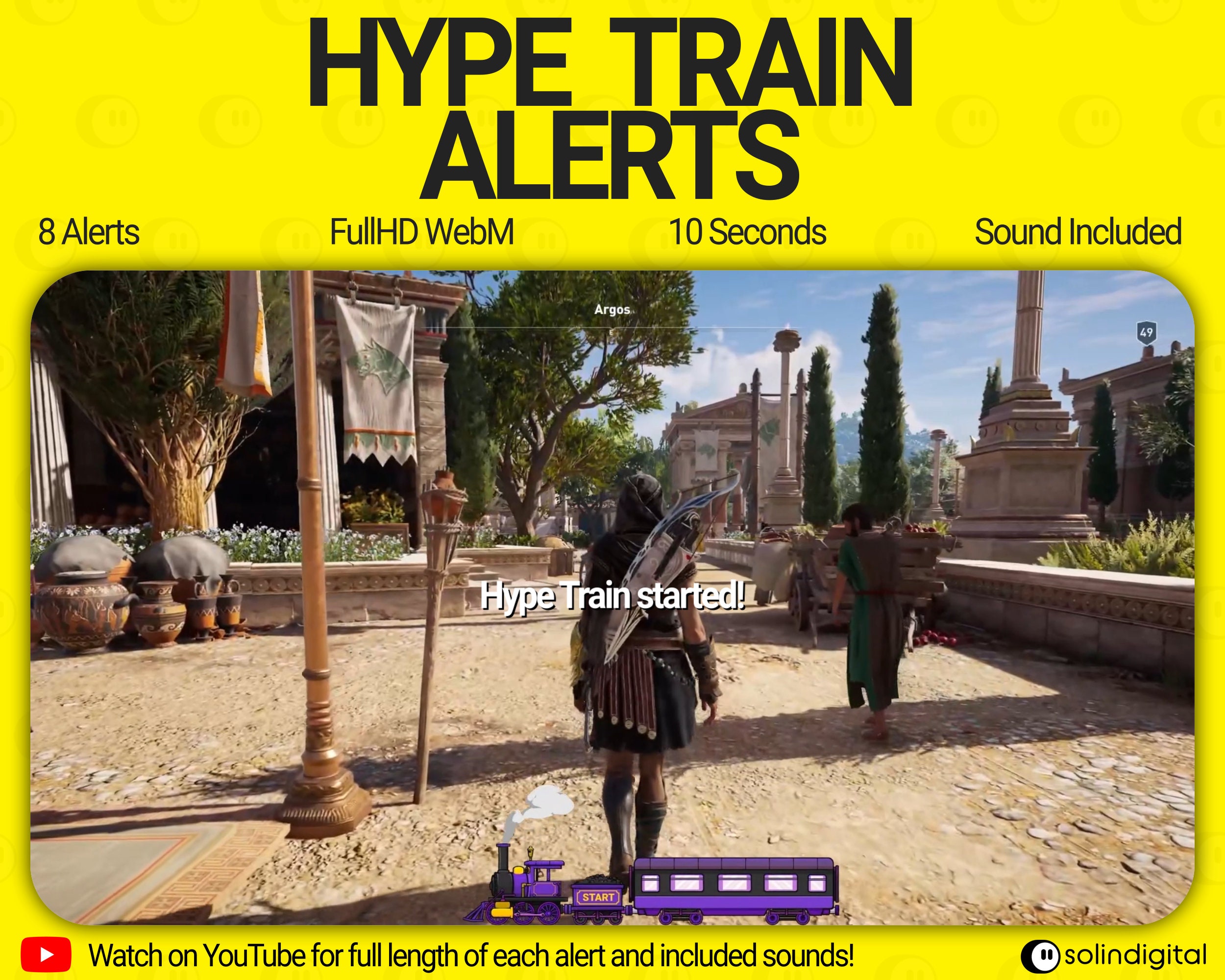 Locomotive Hype Train Alerts With Levels, Steam Train Twitch Alerts ...
