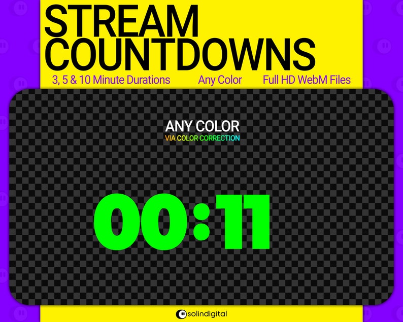 Don't Blink Stream Countdown, Stream Starting Timer, 3, 5 and 10 ...