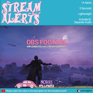Cute Car Stream Alerts for Twitch, Animated Beetle Retro Hippie Spring ...