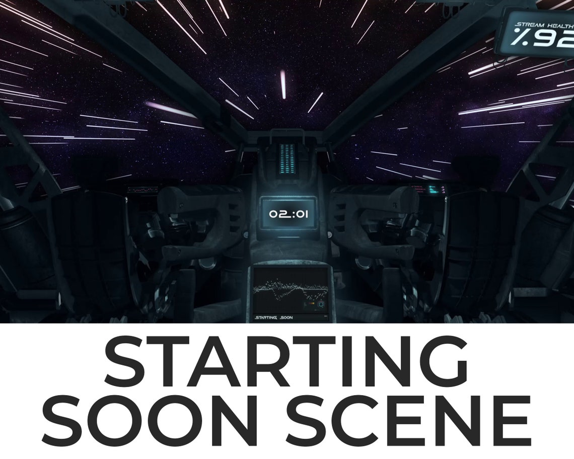 Space Travel Stream Starting Soon Screen, Starting Shortly Animated ...
