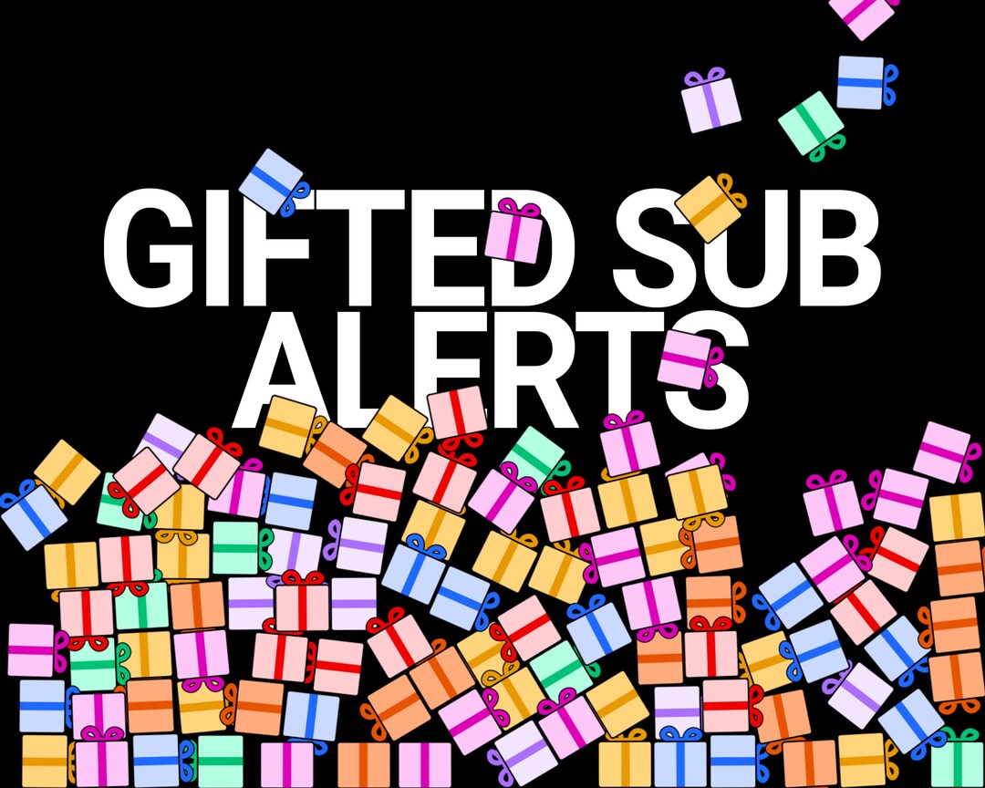 Raining Presents Gifted Subscriber Alerts, Gift Bomb Goodie Boxes Sound ...