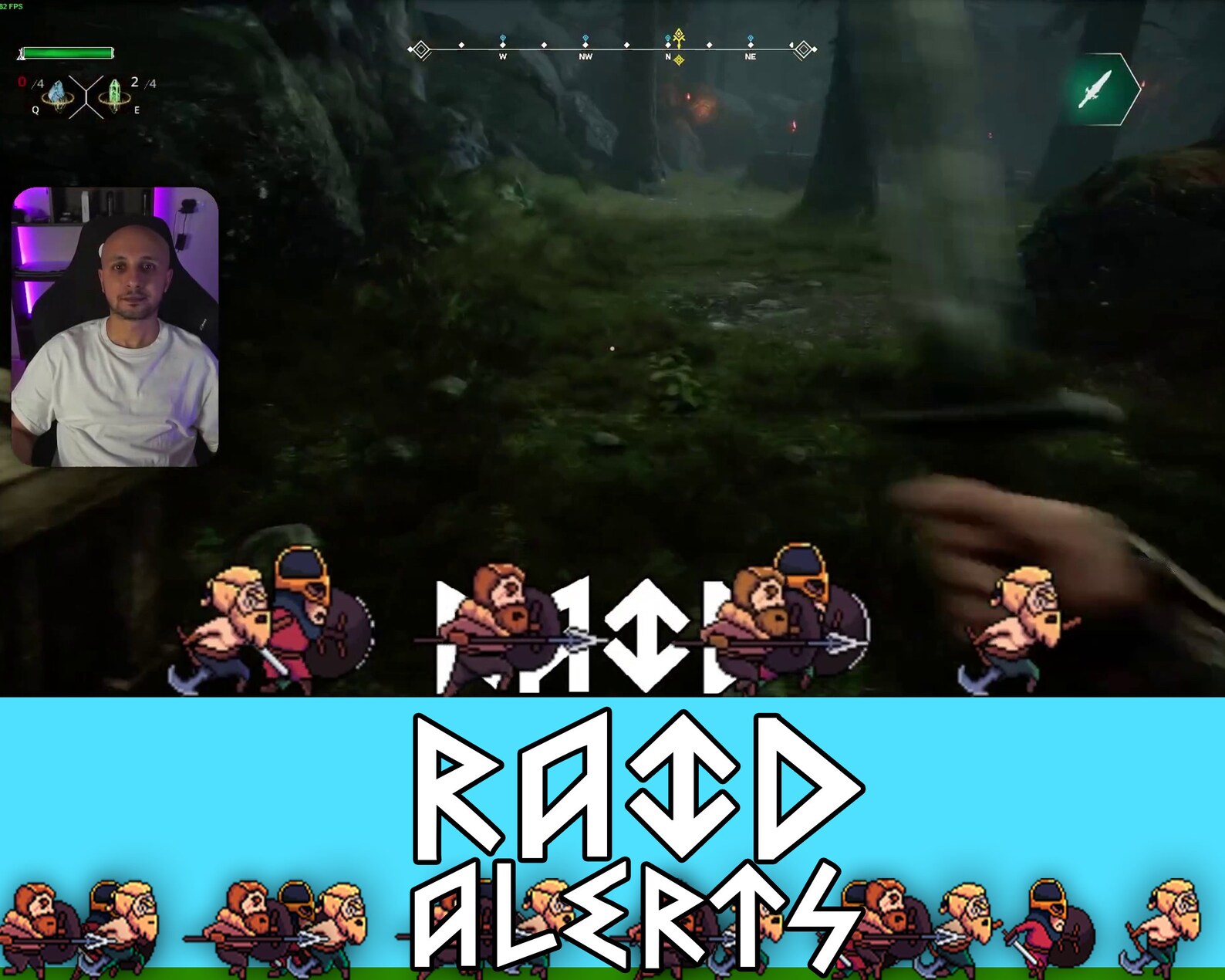 Viking Raid Alerts for Twitch Streamers, Norse Warrior Ragnar Valhalla ...