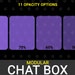 Modular Twitch Chat Box, 3 Layers, 5 Shapes, 11 Transparency, 4 ...