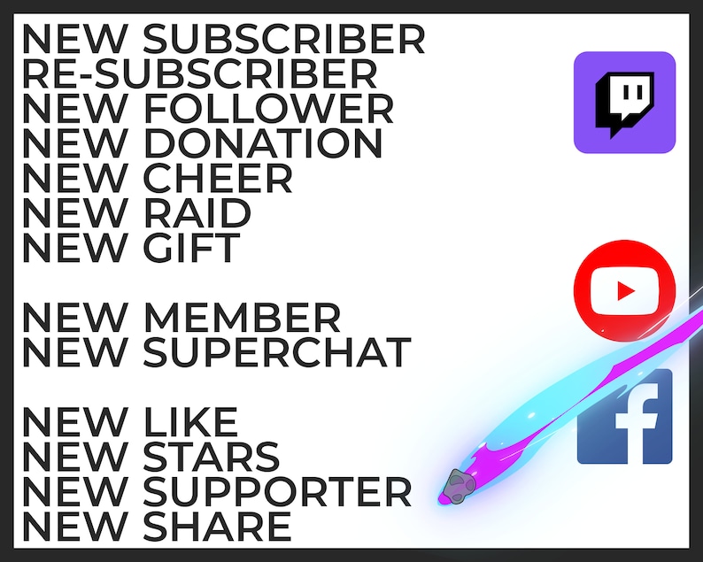 Animated Alerts for Twitch Streams, Meteor Fall Impact and Fire Alert ...