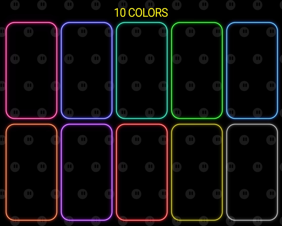 Neon Twitch Chat Box, 2 Layers, 5 Shapes, Animated and Static Retro ...