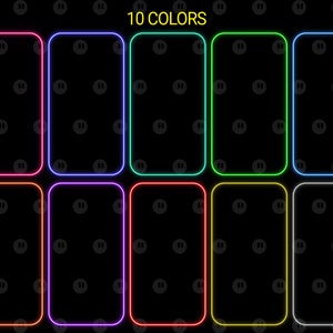 Neon Twitch Chat Box, 2 Layers, 5 Shapes, Animated and Static Retro ...