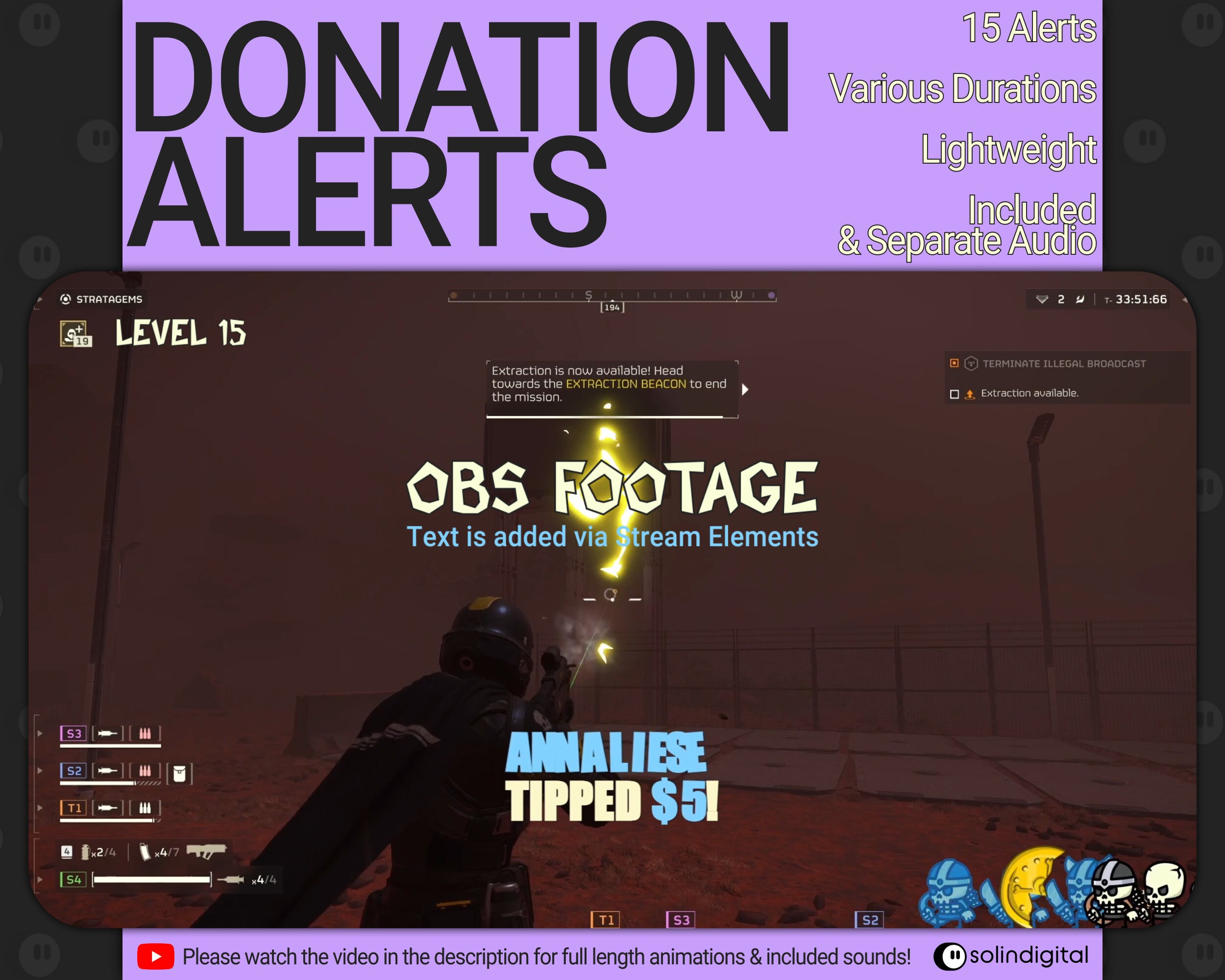 Tiny Skeletons Donation Alerts, Chibi Cute Skull Kawaii Funny Sound Tip ...