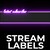 Animated Neon Stream Labels, Twitch Labels, Latest Follower Subscriber ...