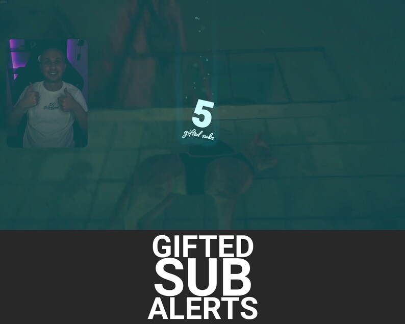 Underwater Gifted Sub Alerts for Twitch Streams Ocean Sea - Etsy