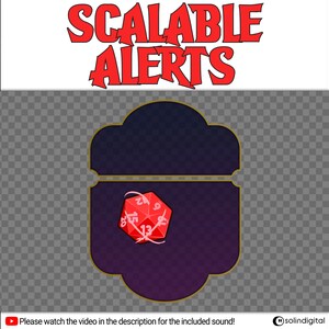 Dice Roll Scalable Alerts for Twitch, Animated Dragon Dungeon Tabletop ...