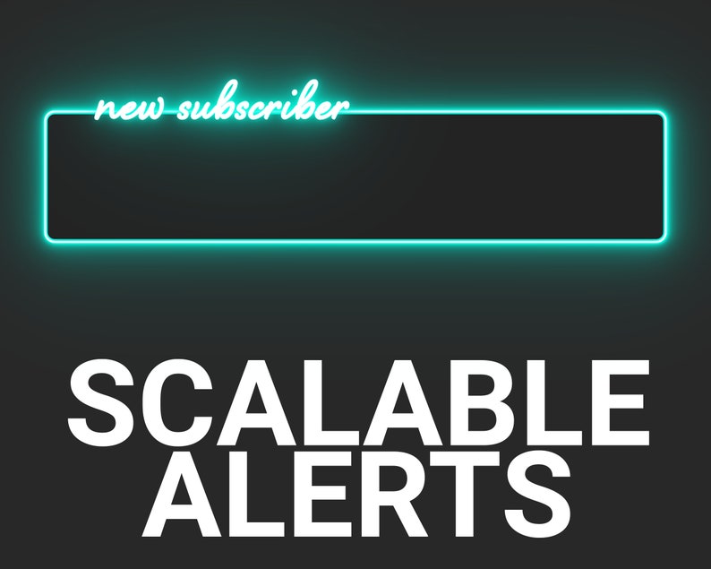 Animated Alerts for Twitch Streams, Cyberpunk Cute Neon Alert, Follower ...