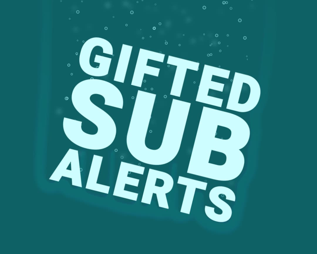 Underwater Gifted Sub Alerts for Twitch Streams, Ocean Sea Water Wave ...