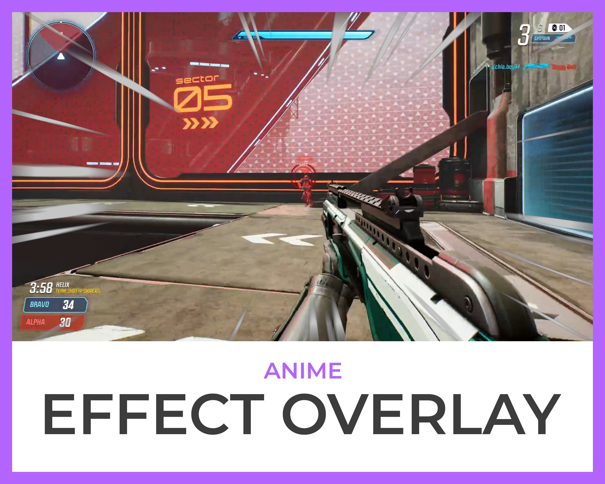 Anime Effect Animated Twitch Overlay for Streamers, Speed Effect, Easy ...
