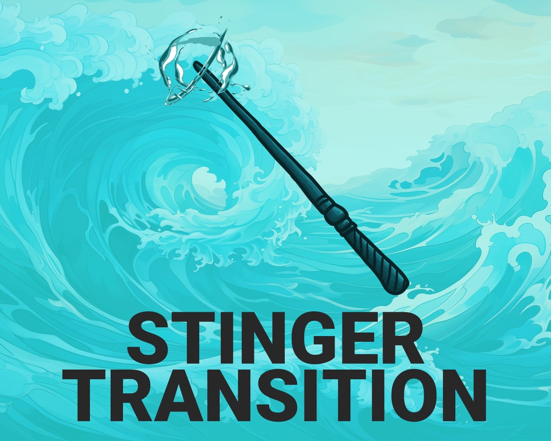 Water Magic Wand Stinger Transition, Magical Cute Animated Twitch ...