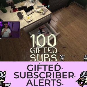 Tiny Skeleton Gifted Sub Alerts for Twitch Streams, Cute Kawaii Chibi ...