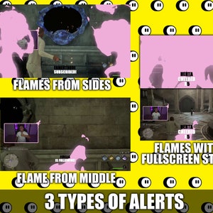Fire Stream Pack | Fiery Streaming Bundle for Twitch | Flame Overlay ...