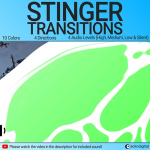Wave Stinger Transitions, Animated Twitch Overlays With Sound for ...