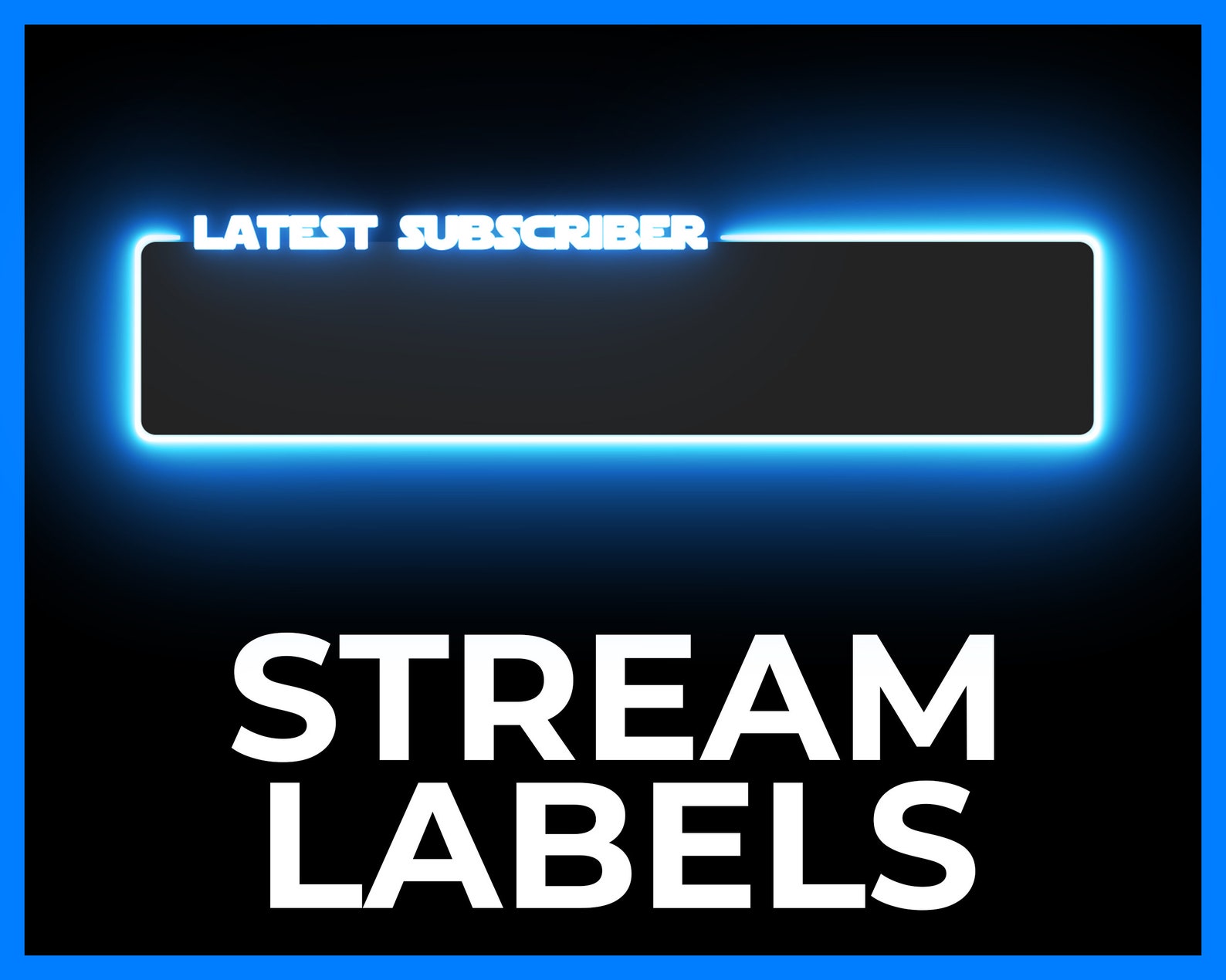 Animated Blue Saber Stream Labels Twitch Labels Latest - Etsy