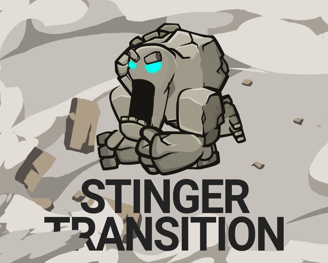 Stone Golem Stinger Transitions, Animated Twitch Overlays With Sound ...