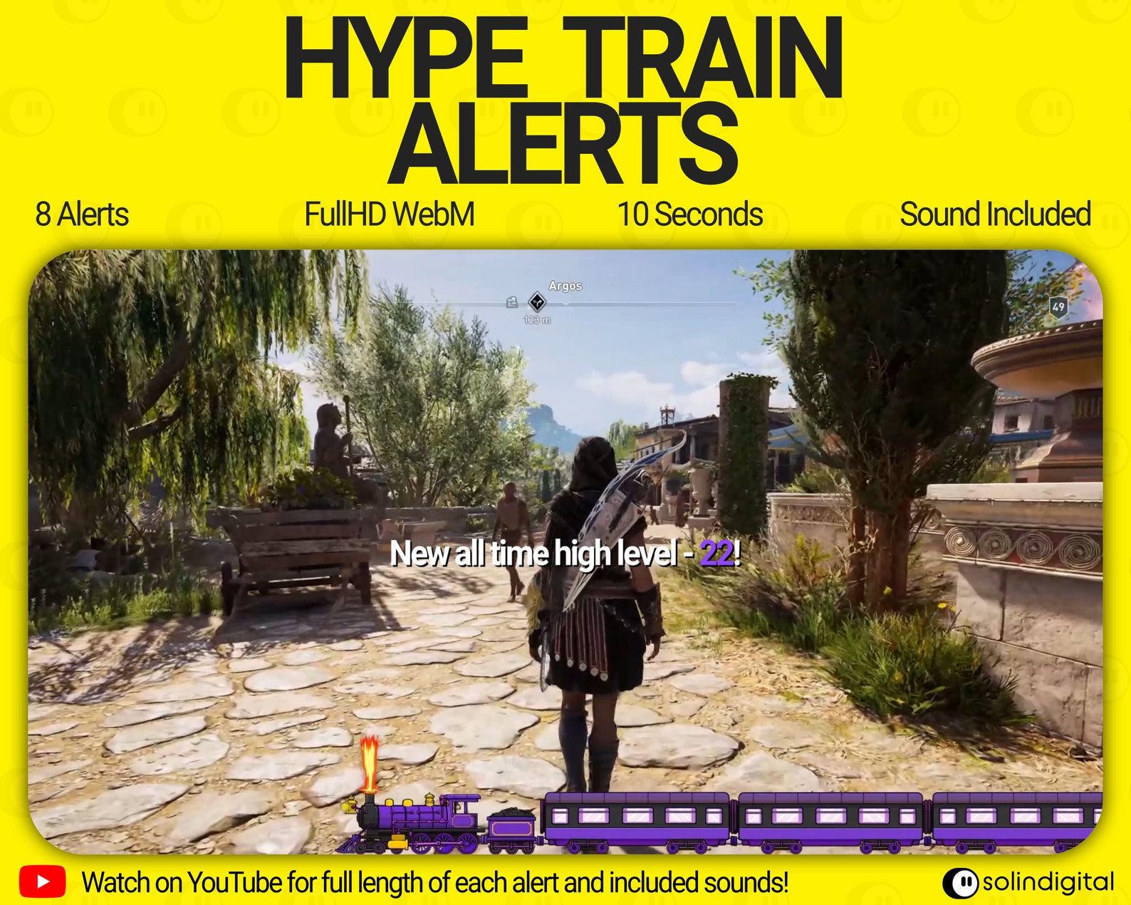Locomotive Hype Train Alerts With Levels, Steam Train Twitch Alerts ...