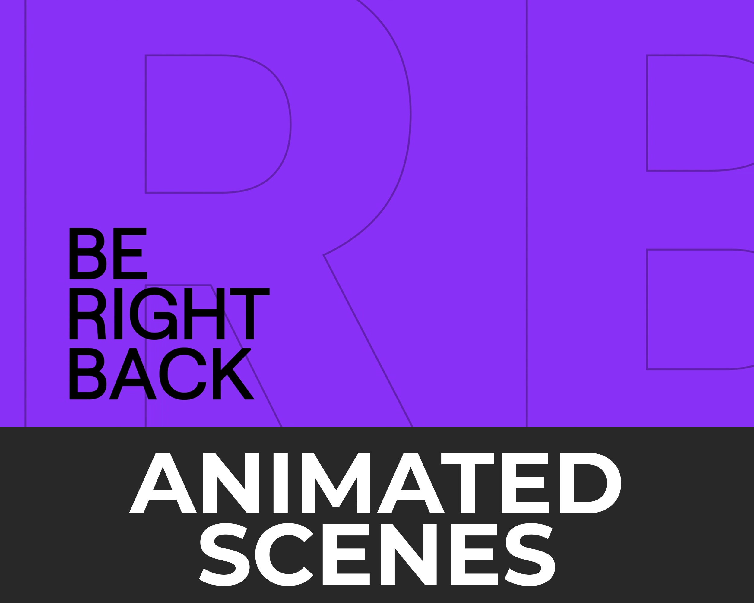 Clean Animated Scenes BRB Be Right Back Starting Ending - Etsy