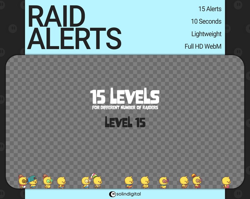 Chicks Raid Alerts, Cute Chibi Host Kawaii Bird Funny Animal Animated ...