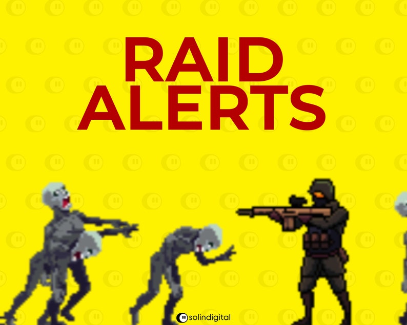 COD Zombie Raid Alerts for Twitch Streamers, Spooky Halloween Stream ...