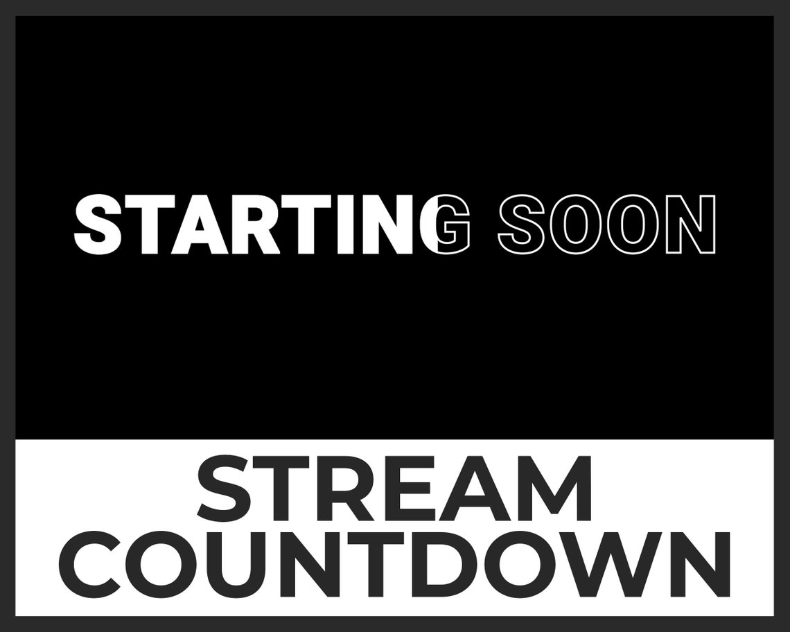 Stream Countdown Stream Starting Timer 5 Minutes Loading - Etsy