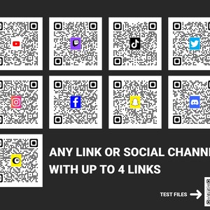 Custom QR Code Social Media Lower Thirds for Twitch Overlays, Animated ...
