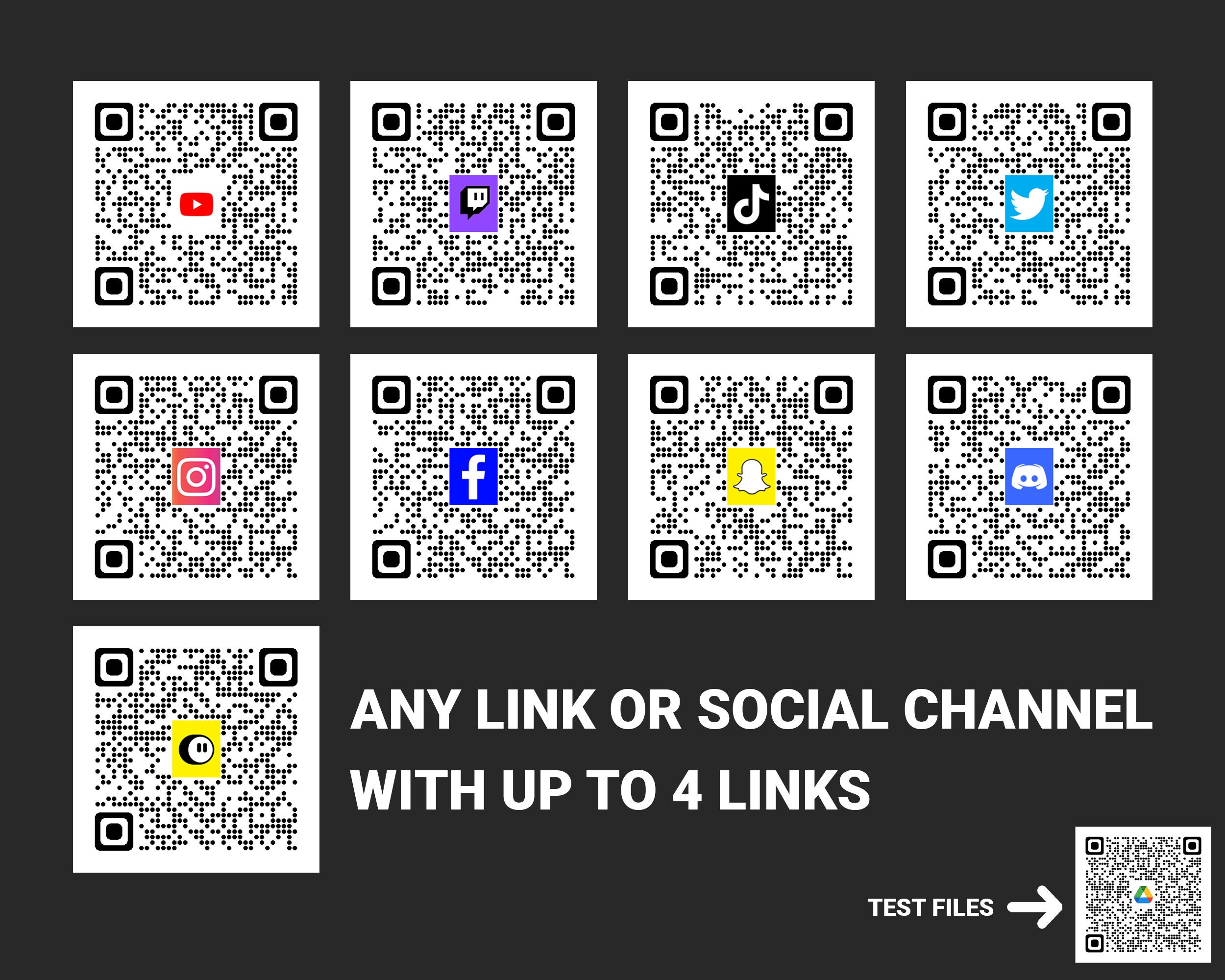 Custom QR Code Social Media Lower Thirds for Twitch Overlays - Etsy