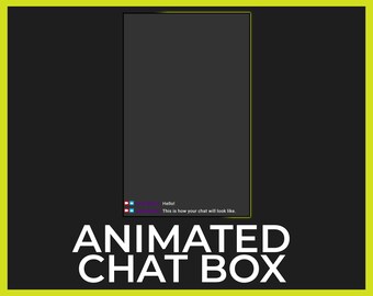 Twitch Yellow Chat Box - Etsy