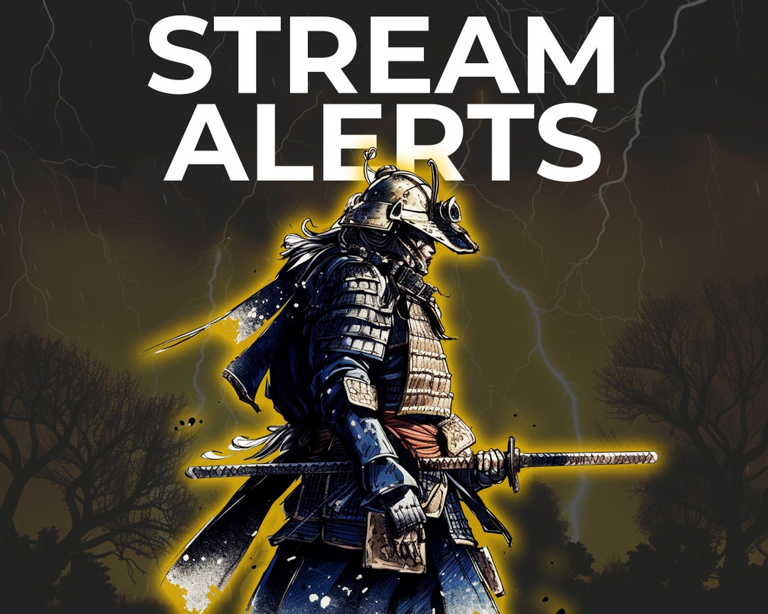 Lightning Ronin Pixel Alerts for Twitch Streams, Samurai Warrior ...