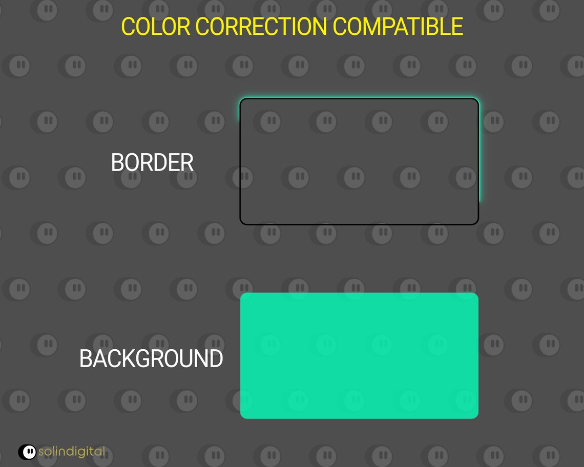 Rotating Light Twitch Chat Box, 2 Layers, 5 Shapes, Animated Cute Neon ...