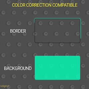Rotating Light Twitch Chat Box, 2 Layers, 5 Shapes, Animated Cute Neon ...