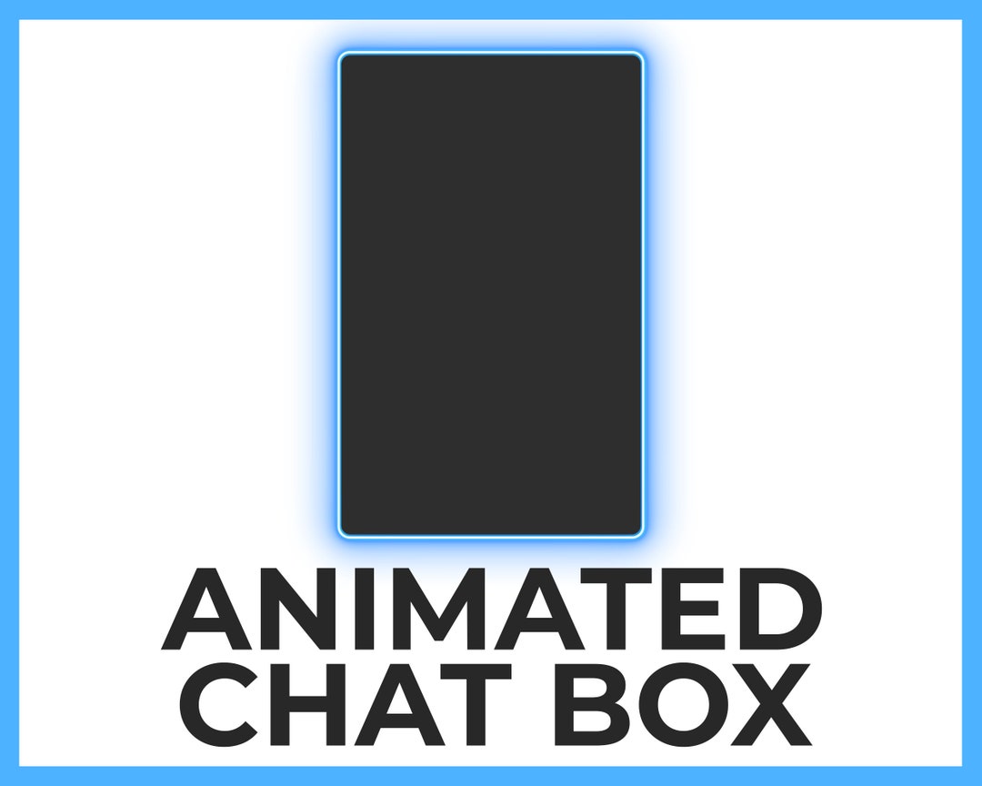 Animated Blue Saber Chat Box, Semi-transparent Light Chat Box Overlay ...