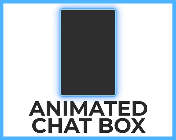 Animated Blue Saber Chat Box Semi-transparent Light Chat Box - Etsy