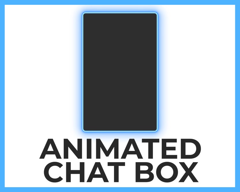 Animated Blue Saber Chat Box, Semi-transparent Light Chat Box Overlay ...