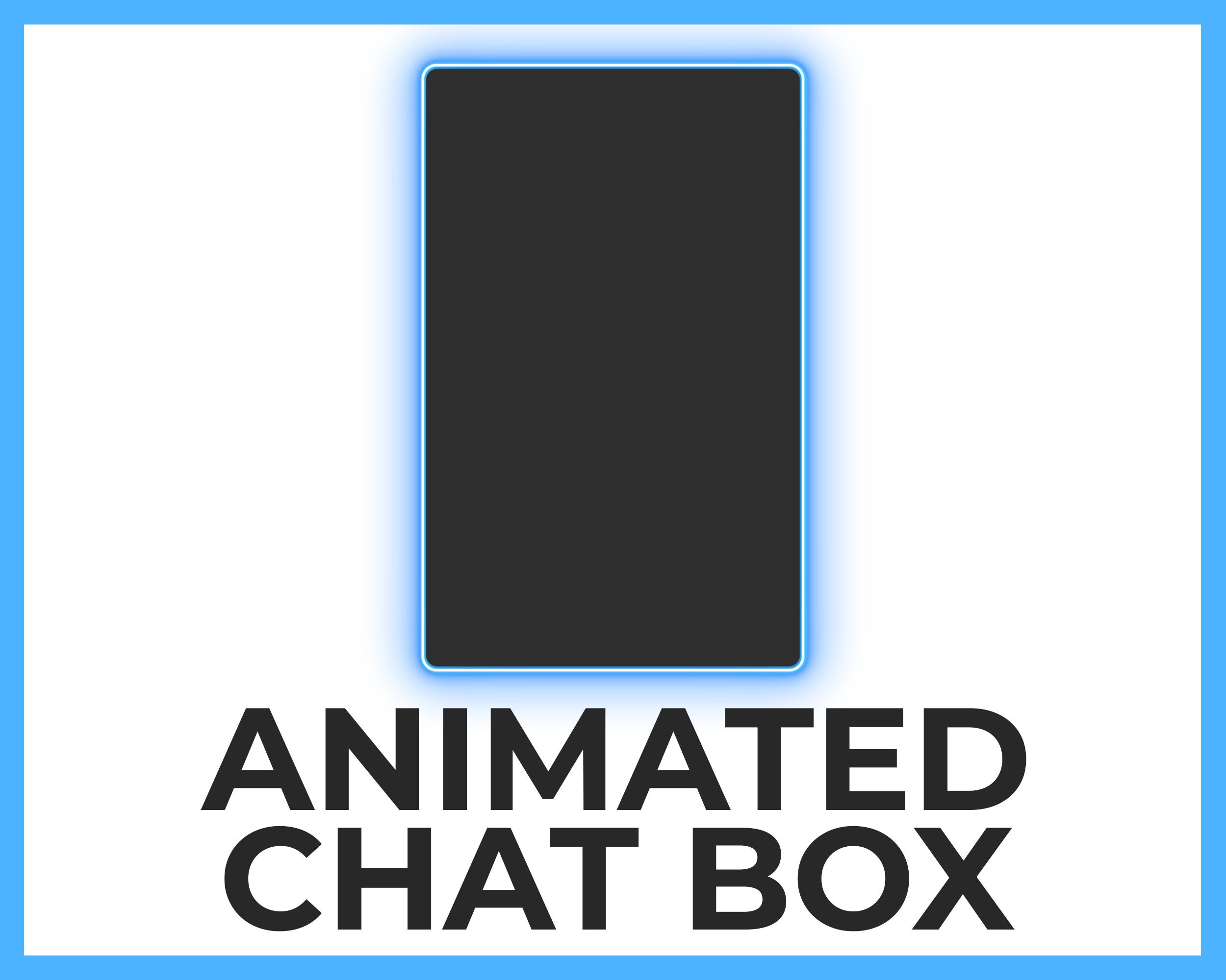 Animated Blue Saber Chat Box, Semi-transparent Light Chat Box Overlay ...