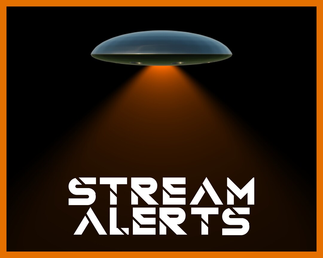 UFO Animated Alerts for Twitch Streams, Spooky Alien Alert Overlay ...