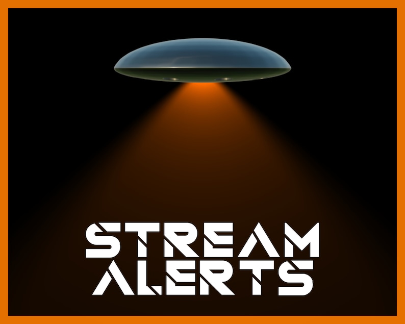 UFO Animated Alerts for Twitch Streams Spooky Alien Alert - Etsy