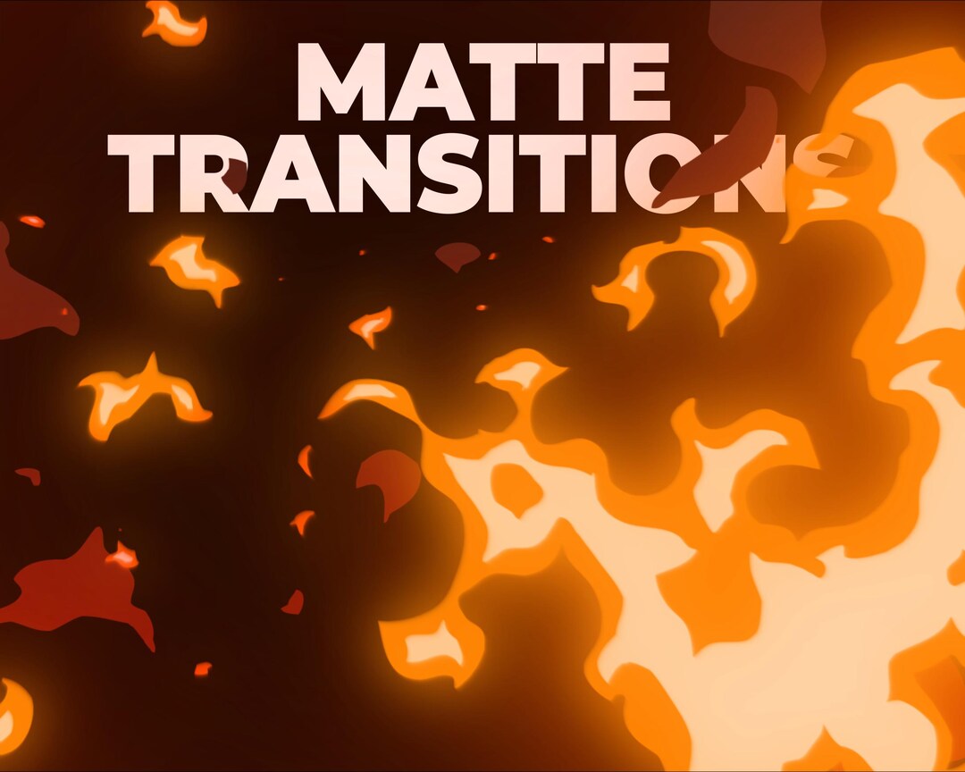 Fire Matte Transitions, Animated Overlays With Sound for Streamers ...