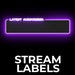 Animated Purple Saber Stream Labels, Twitch Labels, Latest Follower ...