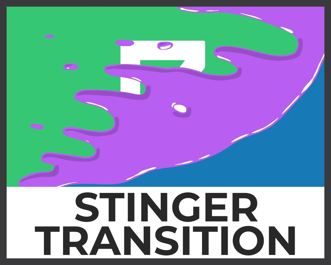 Wipe Stinger Transition, Animated Twitch Overlays, Cute Twitch ...